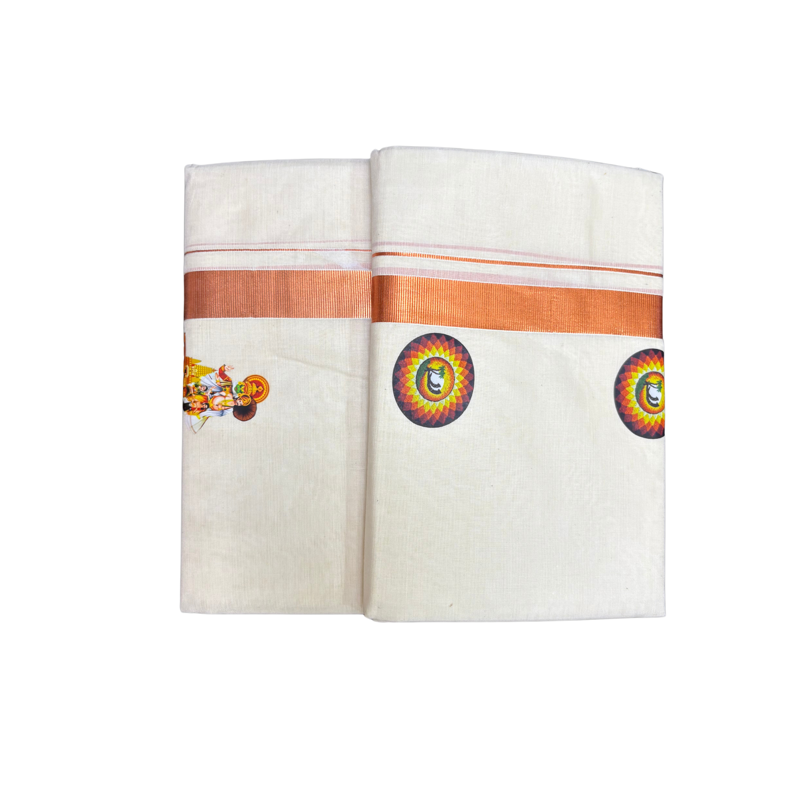 Ramsons Onam Special Printed Cotton Double Dhoti - RM922 - myramsons.in